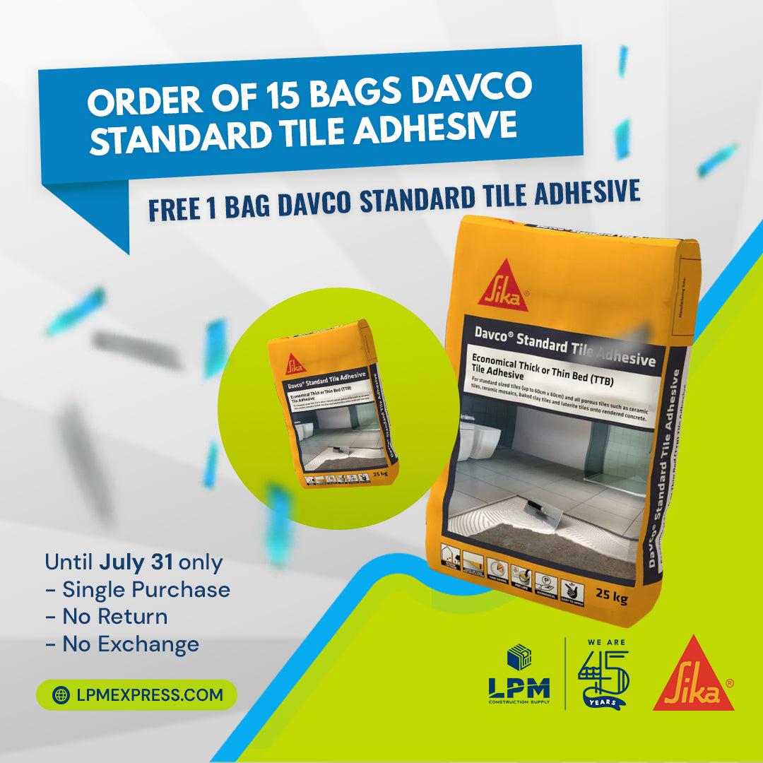 Davco Standard Tile Adhesive 西卡 – LPM Express | LPM Construction Supply
