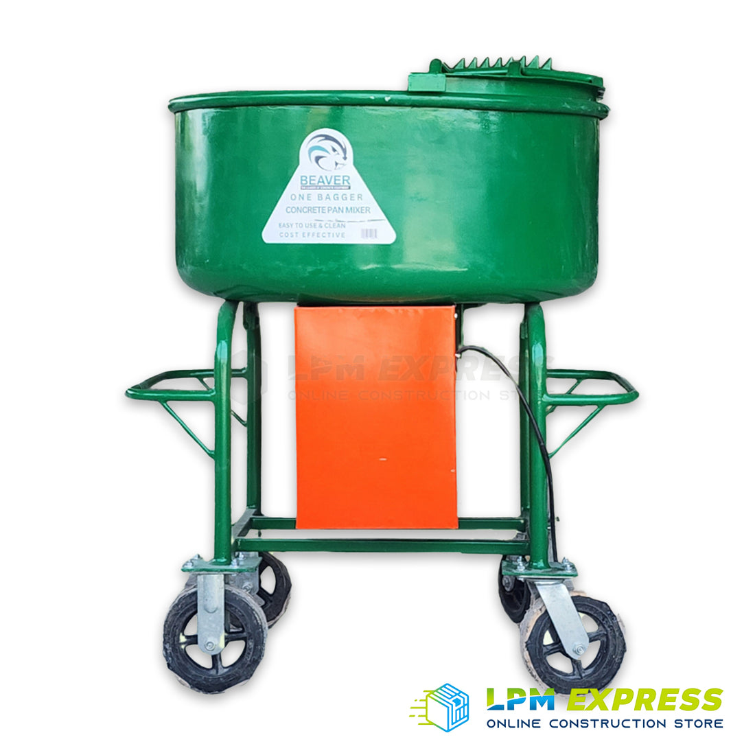 Beaver Portable Concrete Pan Mixer – LPM Express | LPM Construction Supply