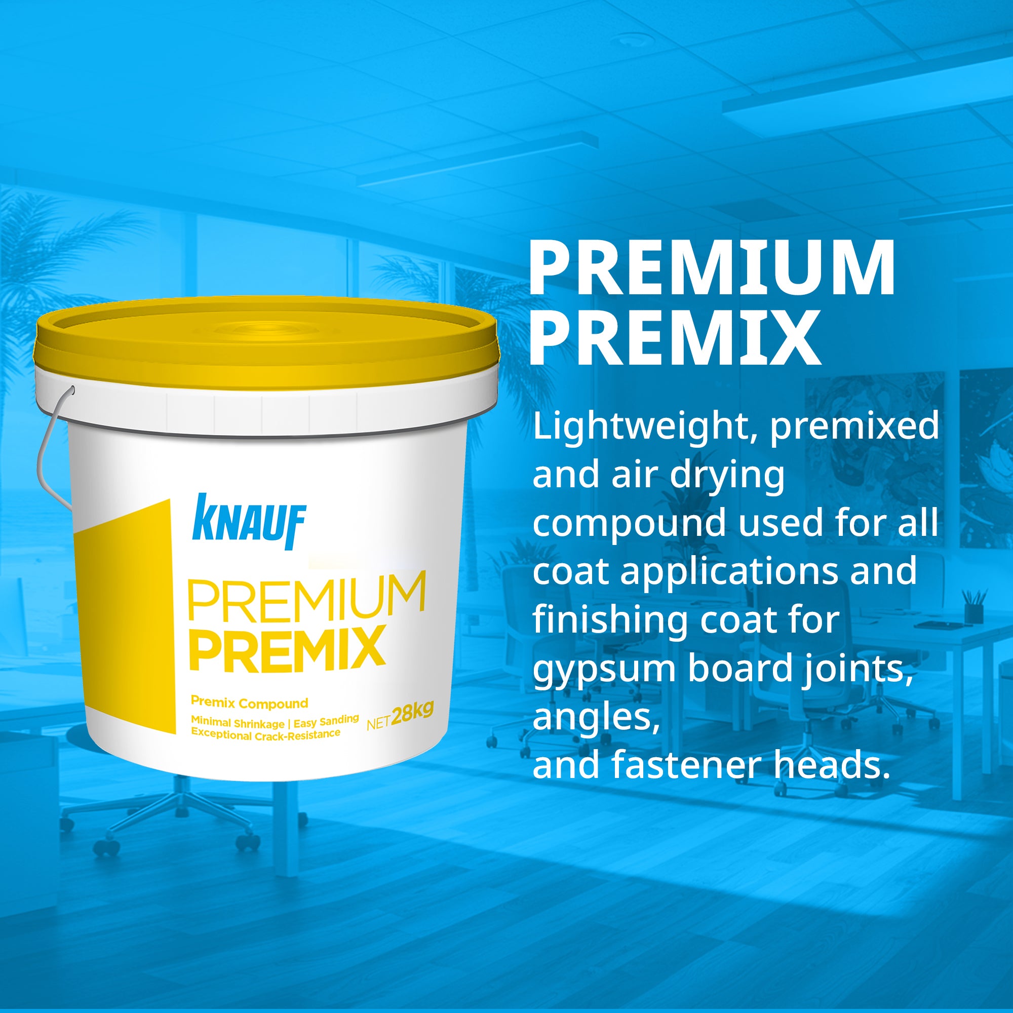 Knauf Premium Premixed Putty 可耐福 – LPM Express | LPM Construction Supply