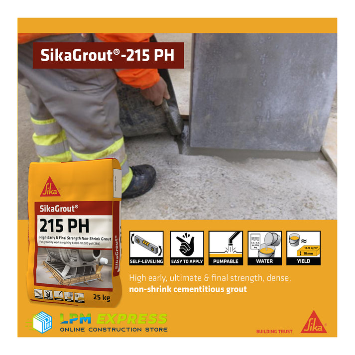 SikaGrout 215 Non Shrink Cementitious Grout 西卡 – LPM Express | LPM Construction Supply